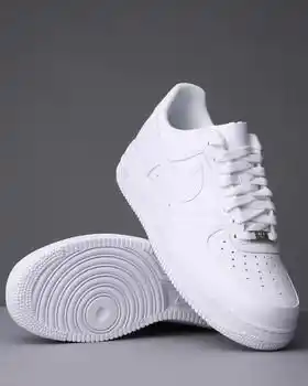 Plain white air force 1 store